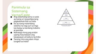estrakturang panlipunan ng varna caste AP8 | PPTX