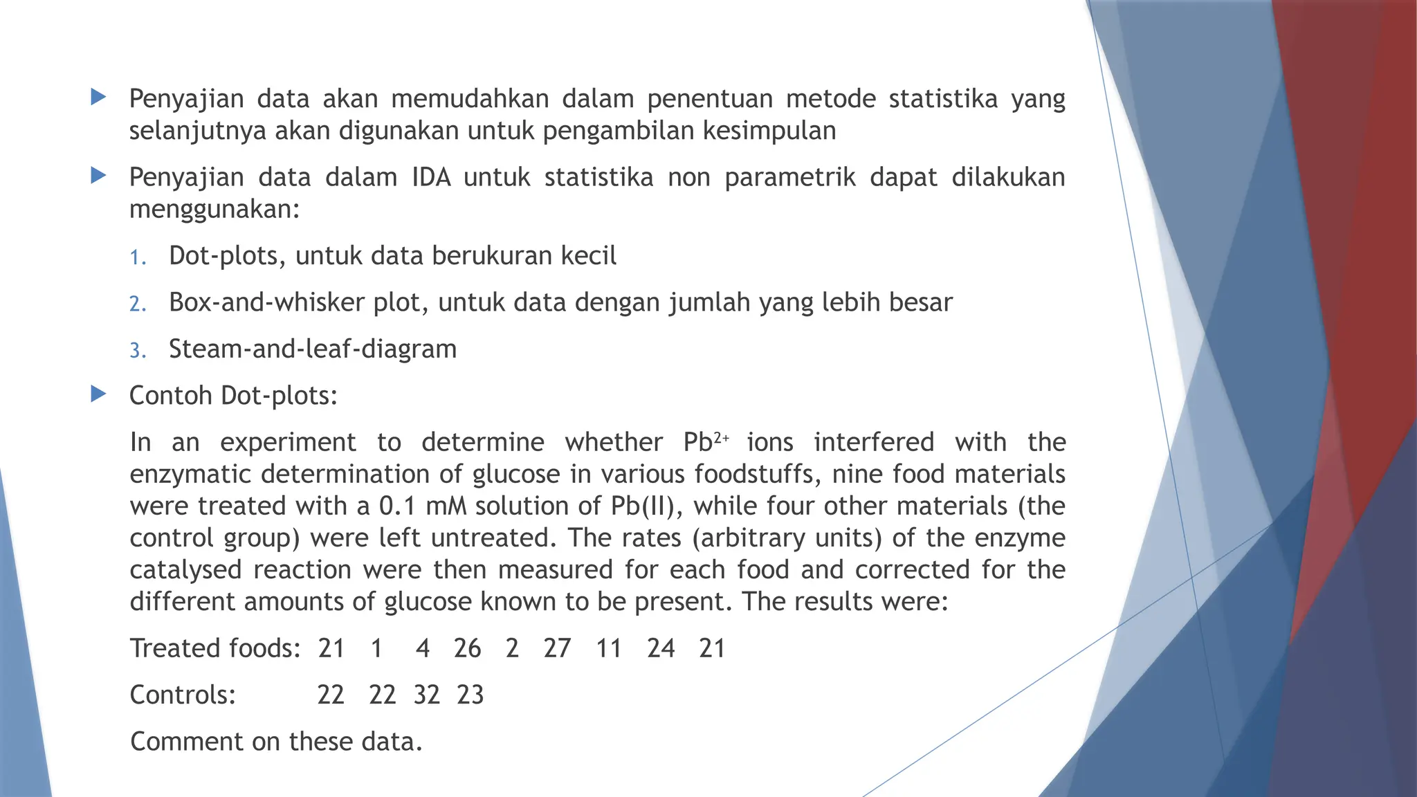 Statistika Non Parametrik untuk Kimia dan lainnya | PPTX