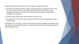 Statistika Non Parametrik untuk Kimia dan lainnya | PPTX