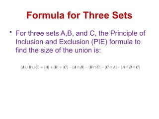 13. Principle of Inclusion.pptx and exclusion | PPTX