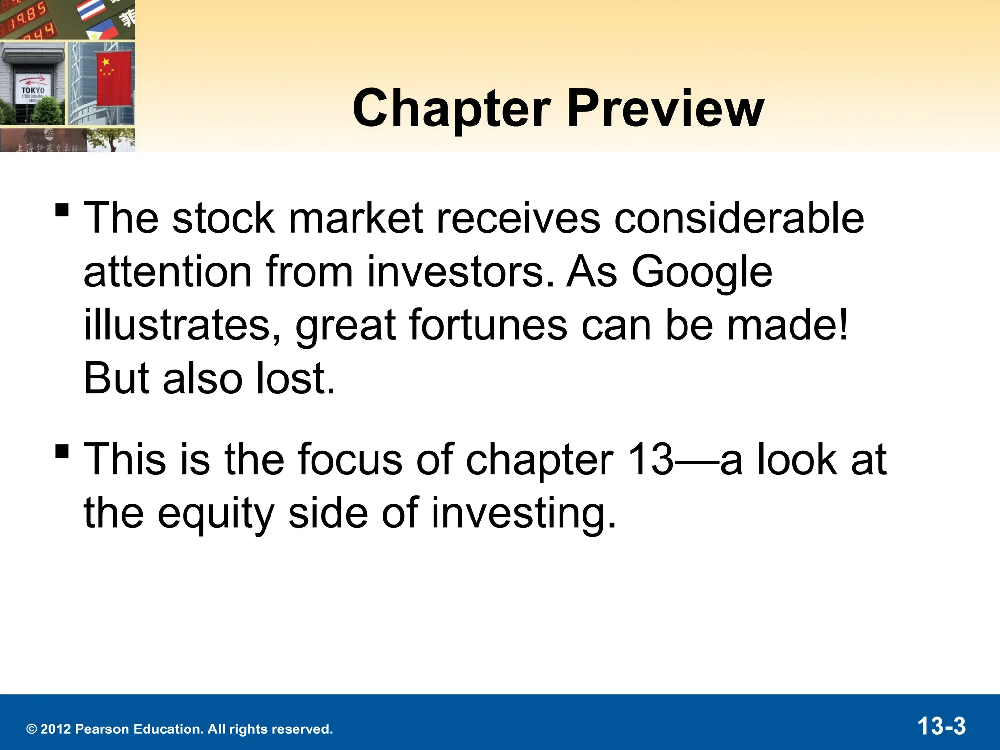 The Stock market. The Stock market. The Stock market | PPT