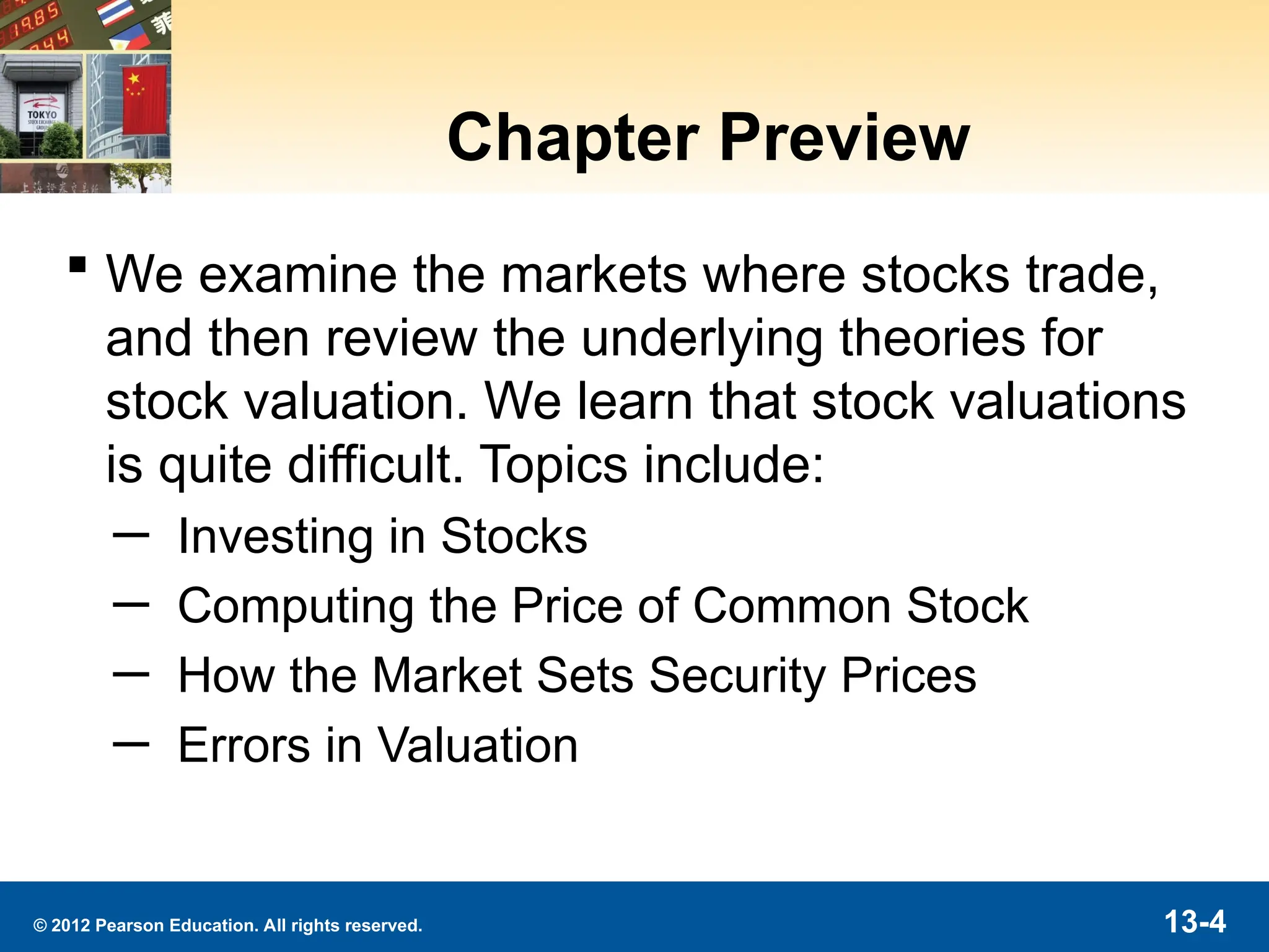 The Stock market. The Stock market. The Stock market | PPT