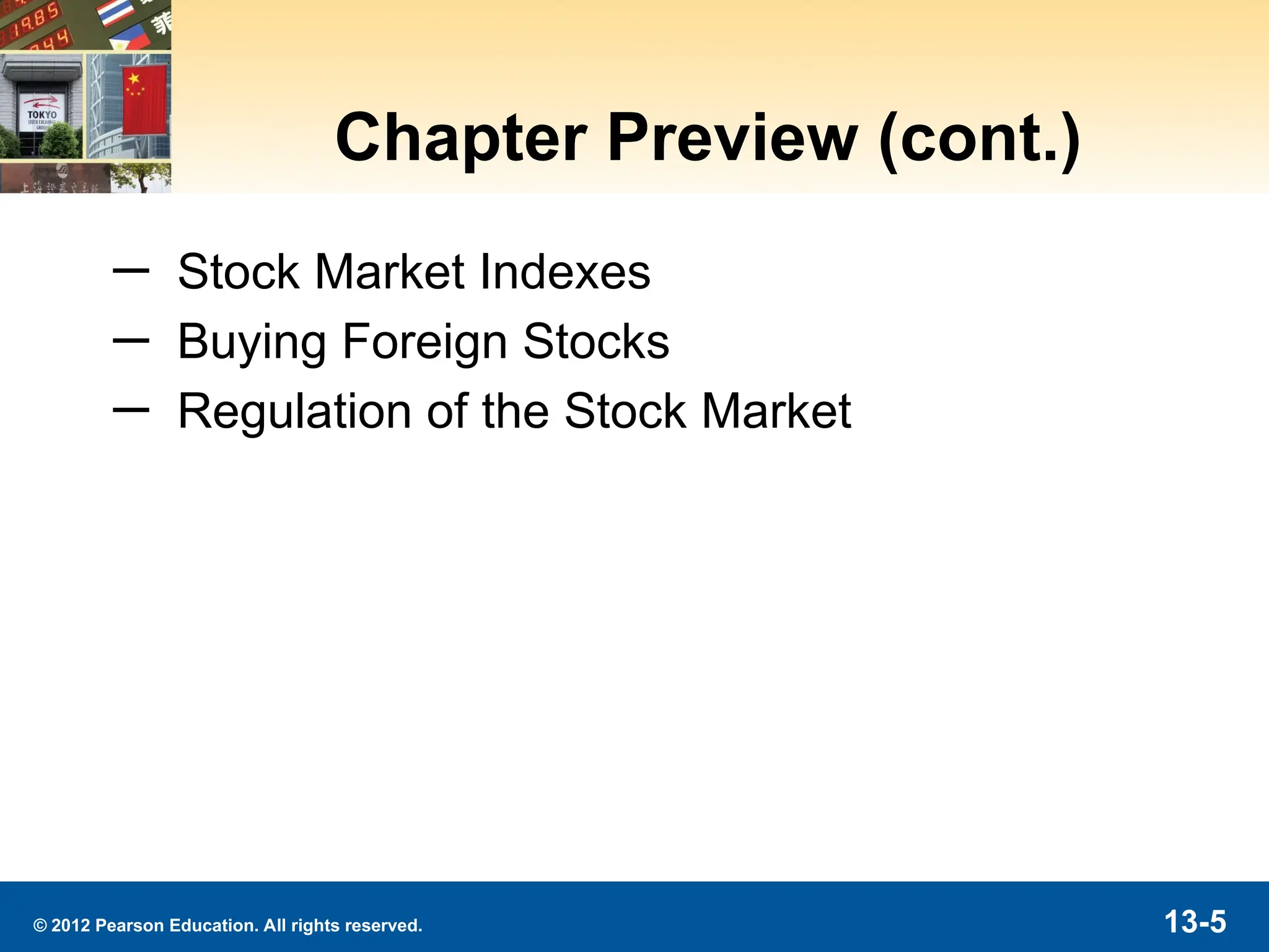 The Stock market. The Stock market. The Stock market | PPT