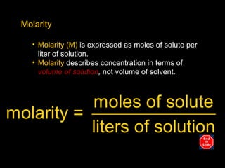 13.2 molarity | PPT