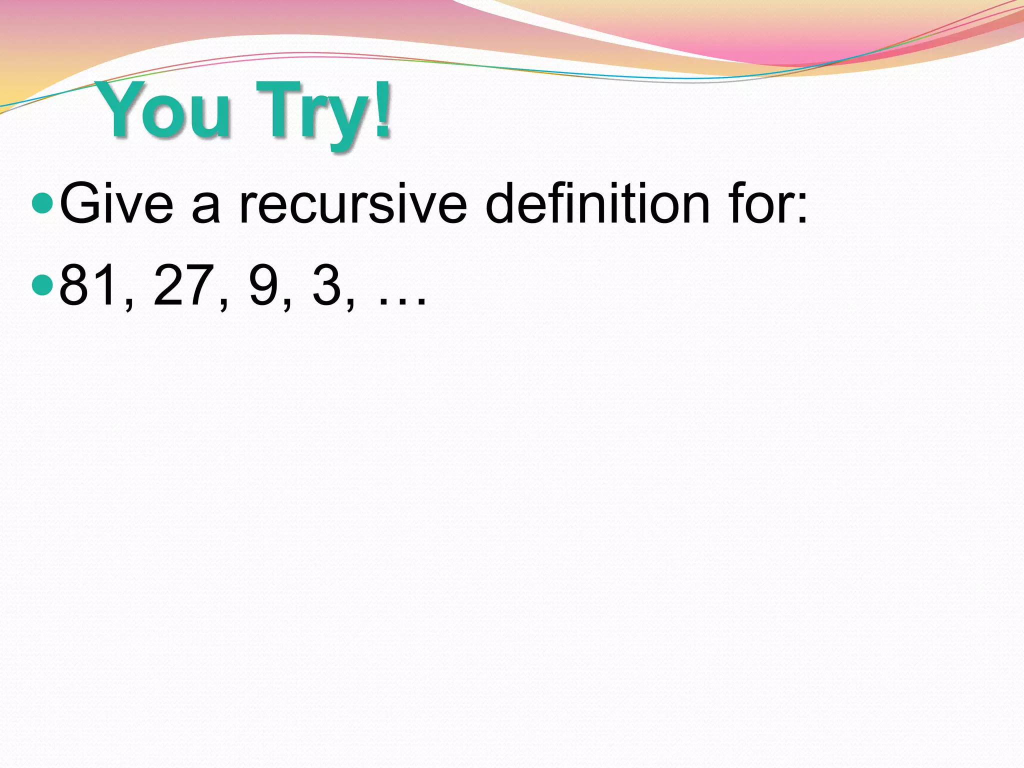 13 2 recursive definitions | PPTX
