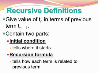13 2 recursive definitions | PPTX