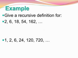 13 2 recursive definitions | PPTX