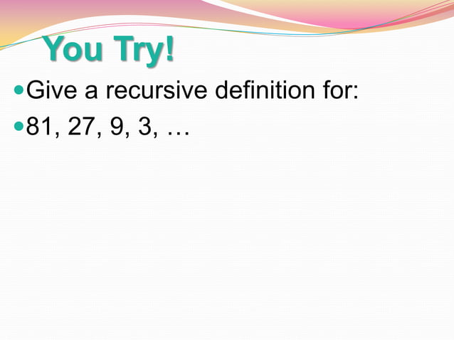 13 2 Recursive Definitions Ppt