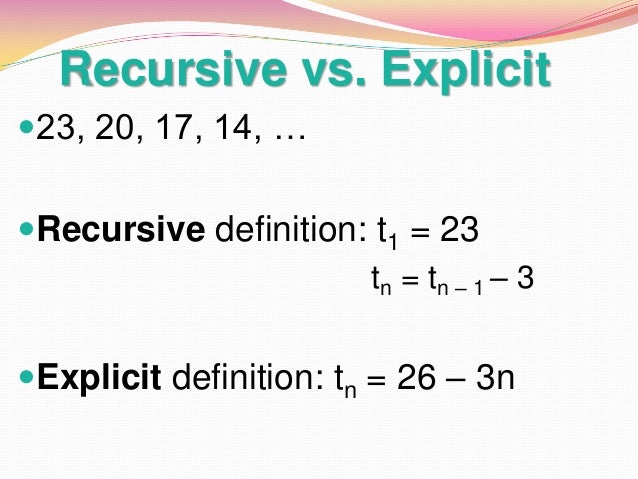 13 2 recursive definitions 13 2 recursive definitions