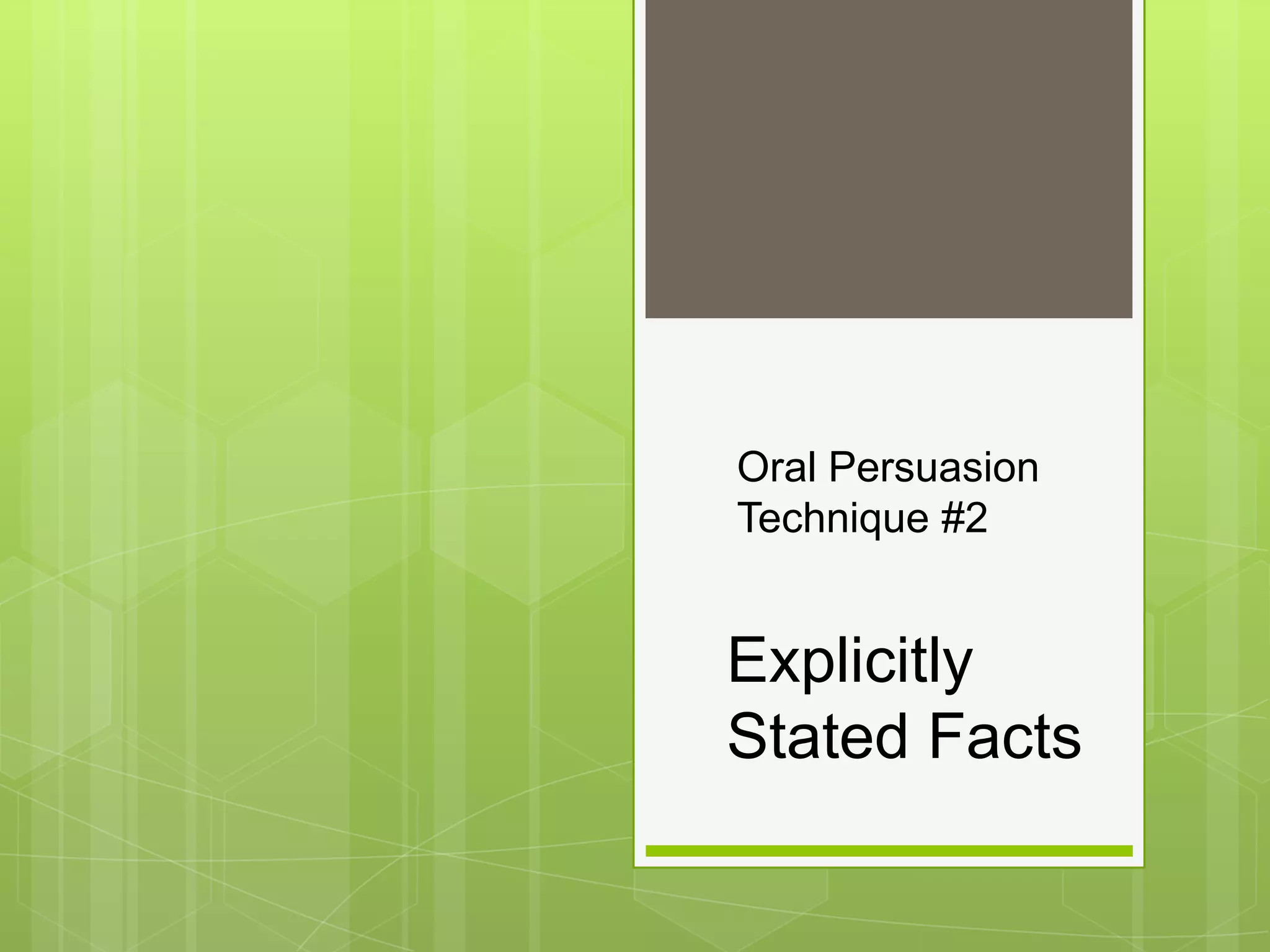 15 Oral Persuasion Techniques | PPTX