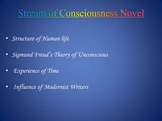 "To The Lighthouse"- Stream of Consciousness Novel | PPTX