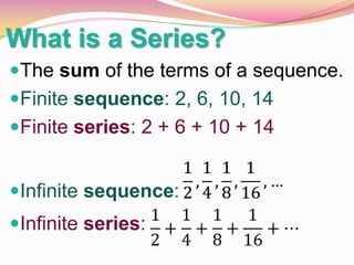 13 3 arithmetic and geometric series and their sums | PPT