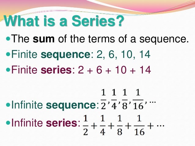 13 3 arithmetic and geometric series and their sums