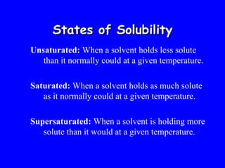 13.3 solubility | PPT