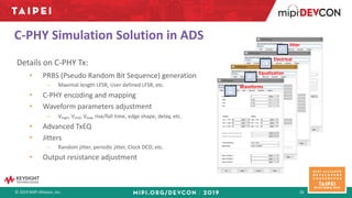 MIPI DevCon Taipei 2019: Study on the Influence of Random Jitter to the ...