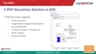 MIPI DevCon Taipei 2019: Study on the Influence of Random Jitter to the ...