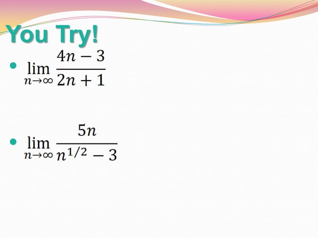 13 4 limits of infinite sequences | PPTX