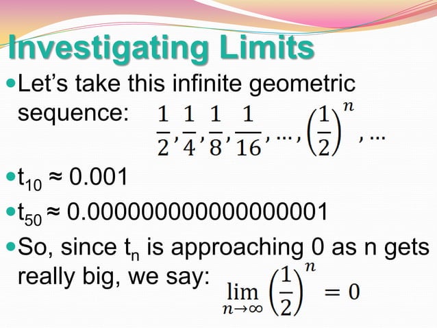 13 4 limits of infinite sequences | PPTX