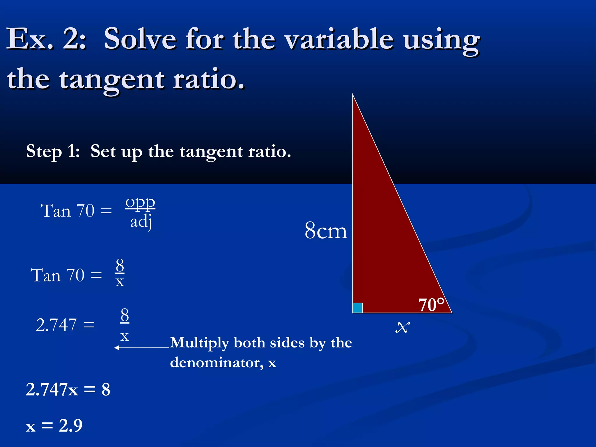 13 4 tangent ratio lesson | PPT