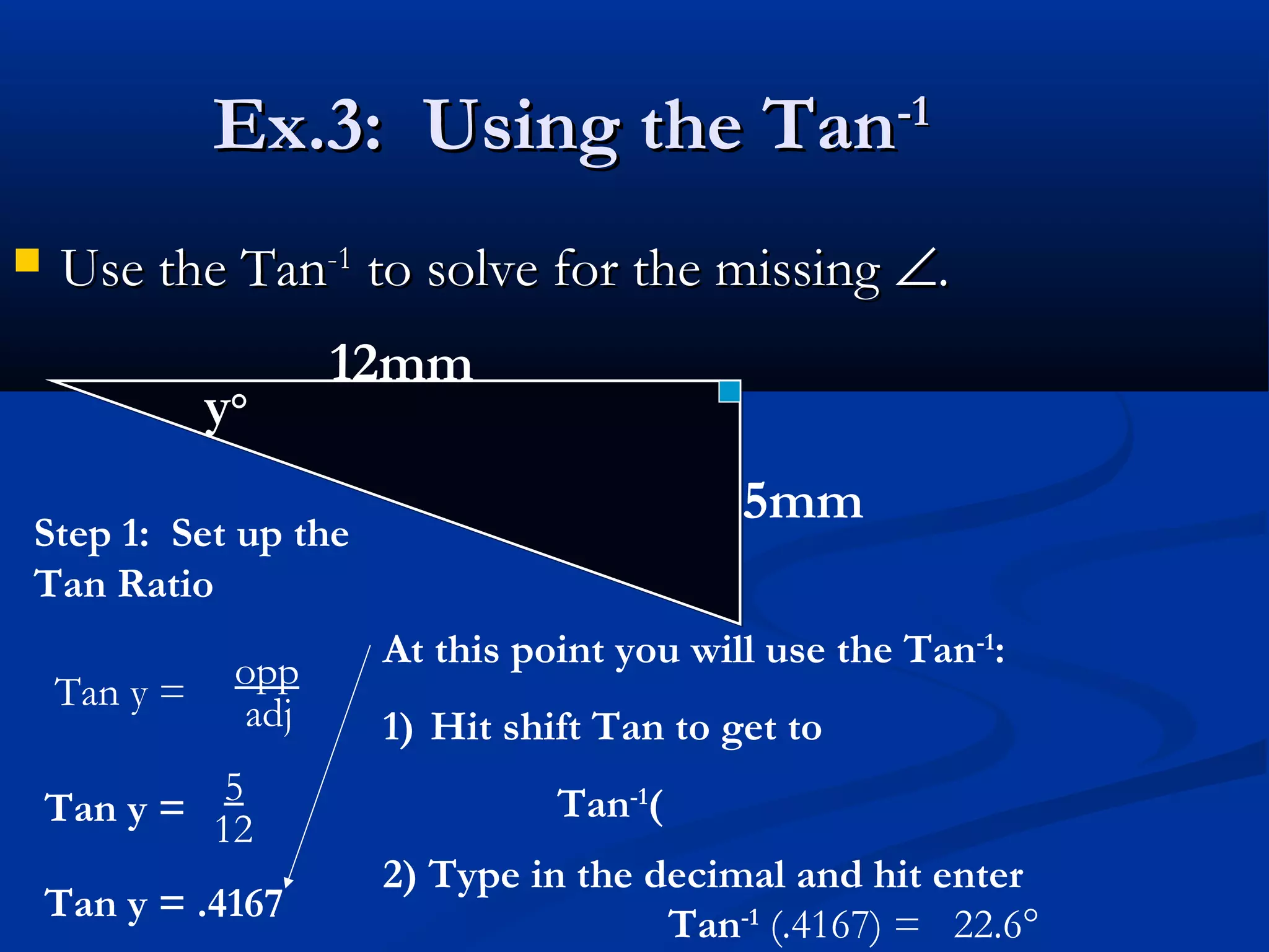 13 4 tangent ratio lesson | PPT