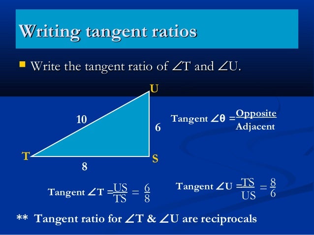 13 4 tangent ratio lesson