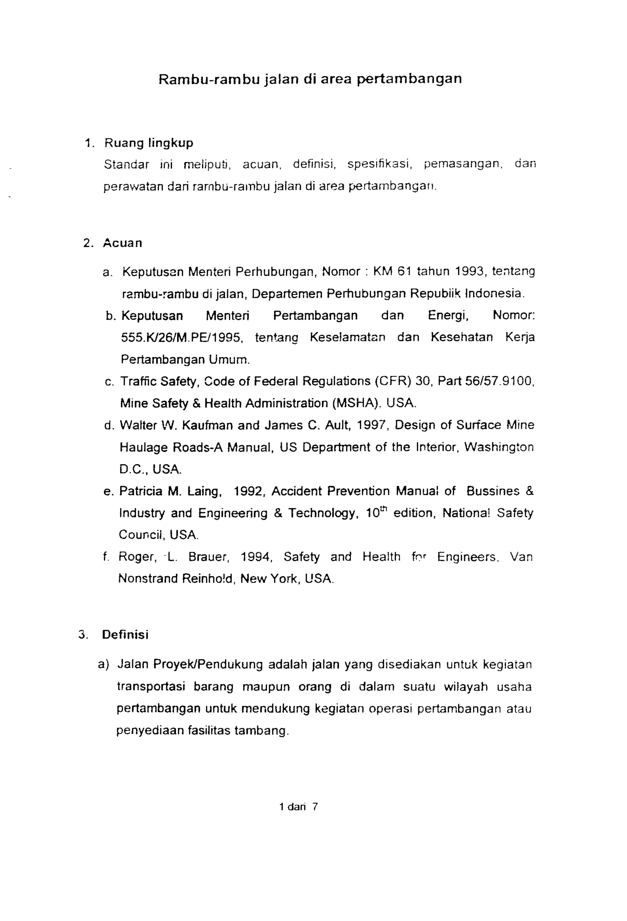 13 6351-2000-rambu-rambu-jalan-di-area-pertambangan | PDF