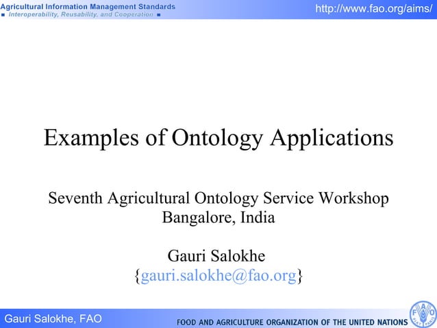 Examples of Ontology Applications | PPT