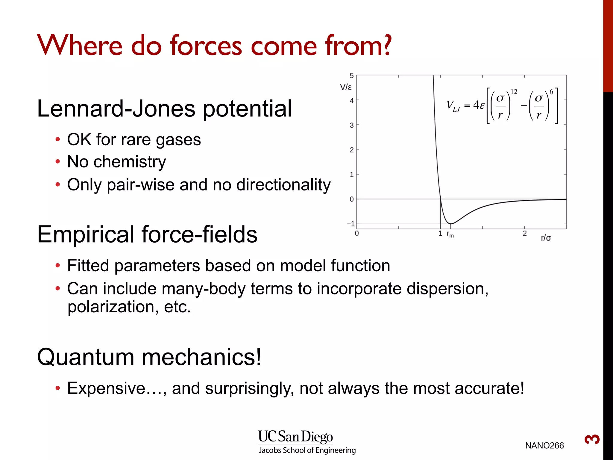 NANO266 - Lecture 13 - Ab initio molecular dyanmics | PPT