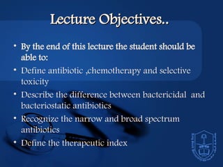 Introduction of Antibiotics for Further understanding of the topics | PPT