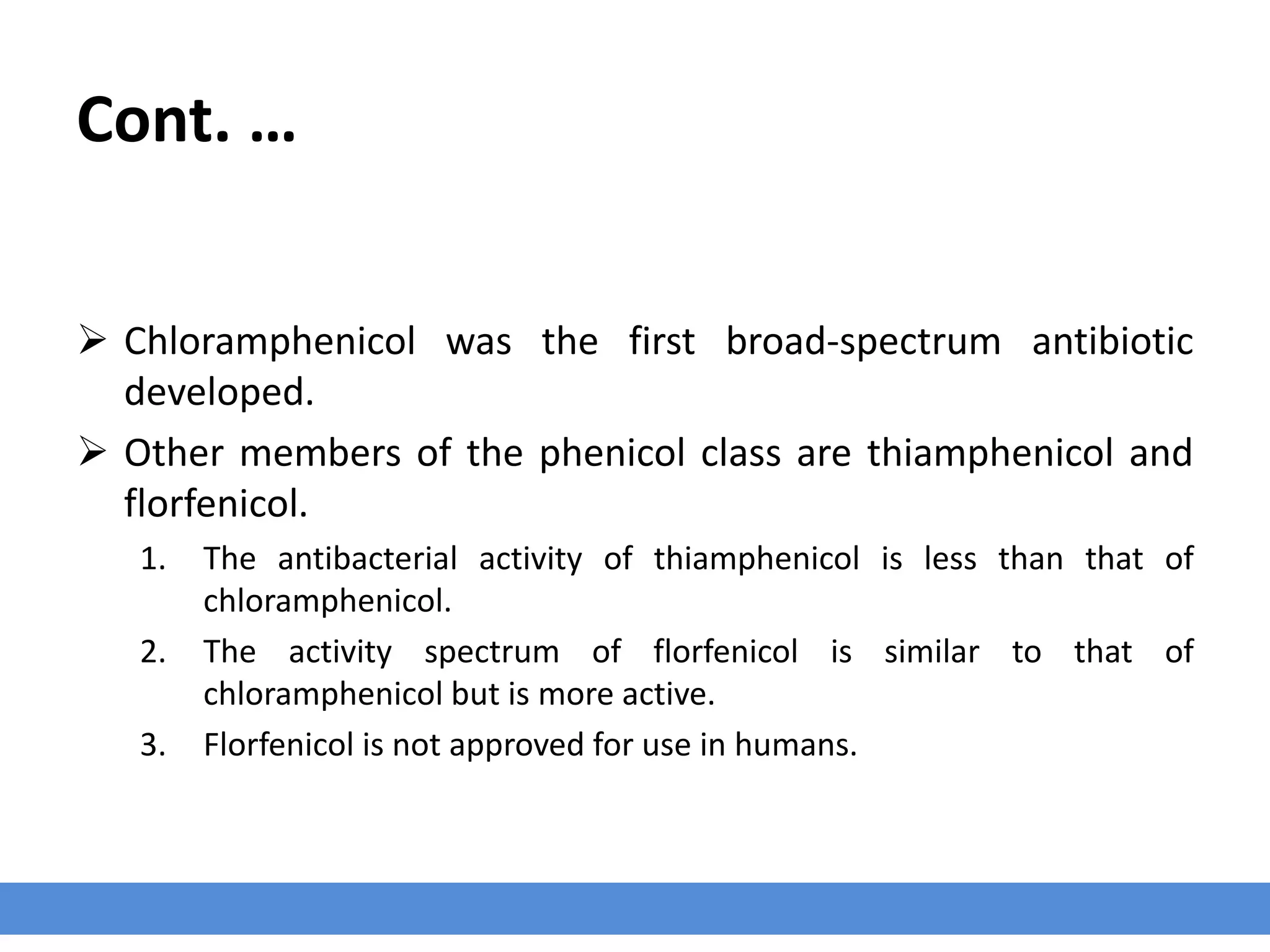 Antibiotics Groups - Phenicoles | PPTX | Chemistry | Science