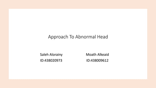 Abnormal head size | PPTX