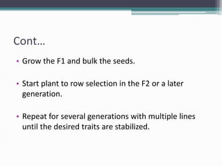vegetable Breeding by adnan | PPTX
