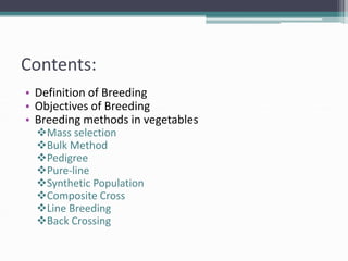 vegetable Breeding by adnan | PPTX