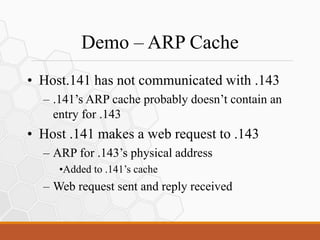 Address Resolution Protocol Cache Poisoning | PPT