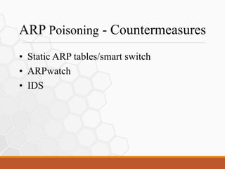 Address Resolution Protocol Cache Poisoning | PPT