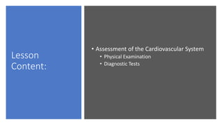 Assessment of the Cardiovascular System.pptx