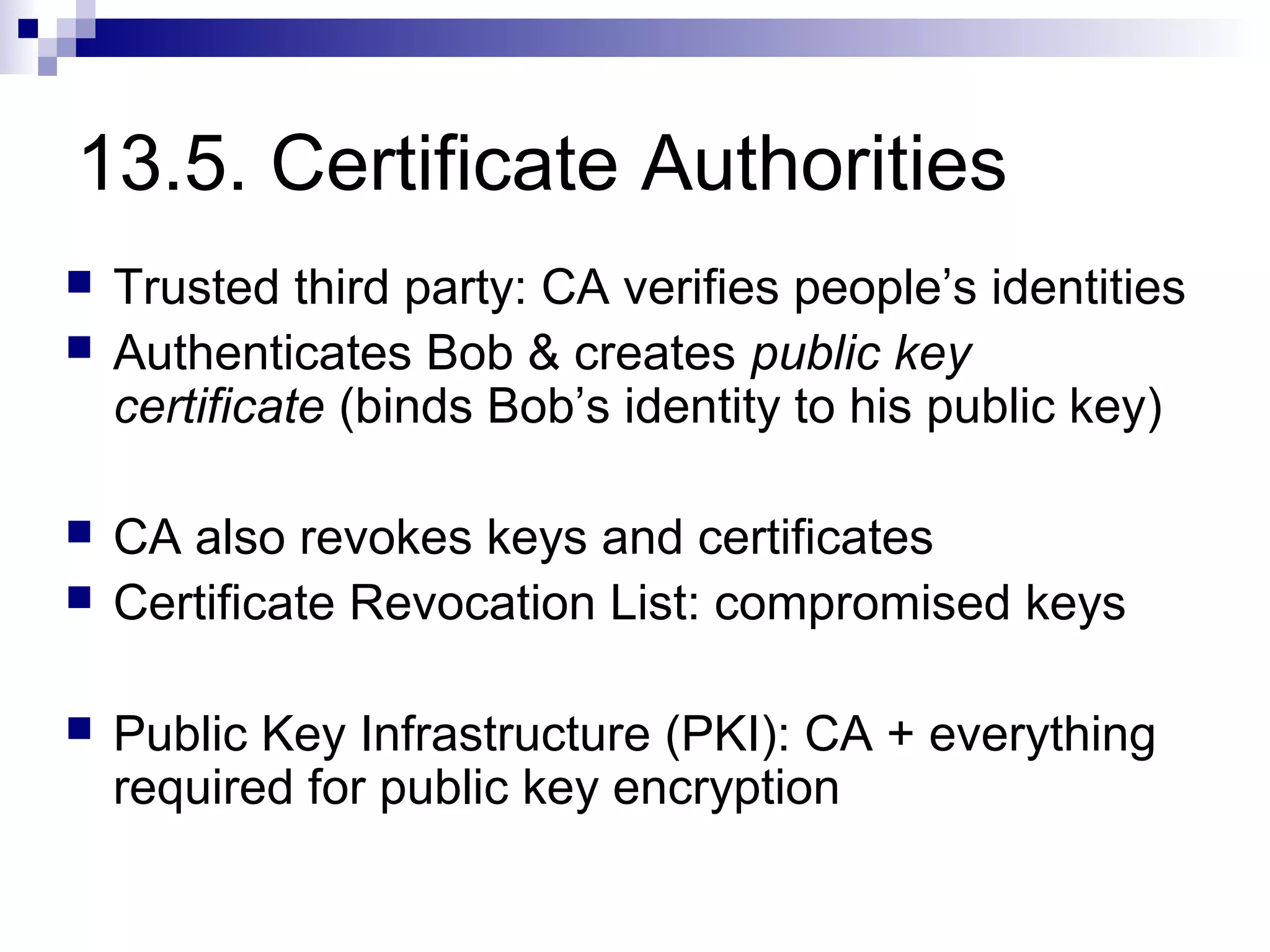 13 asymmetric key cryptography | PPT