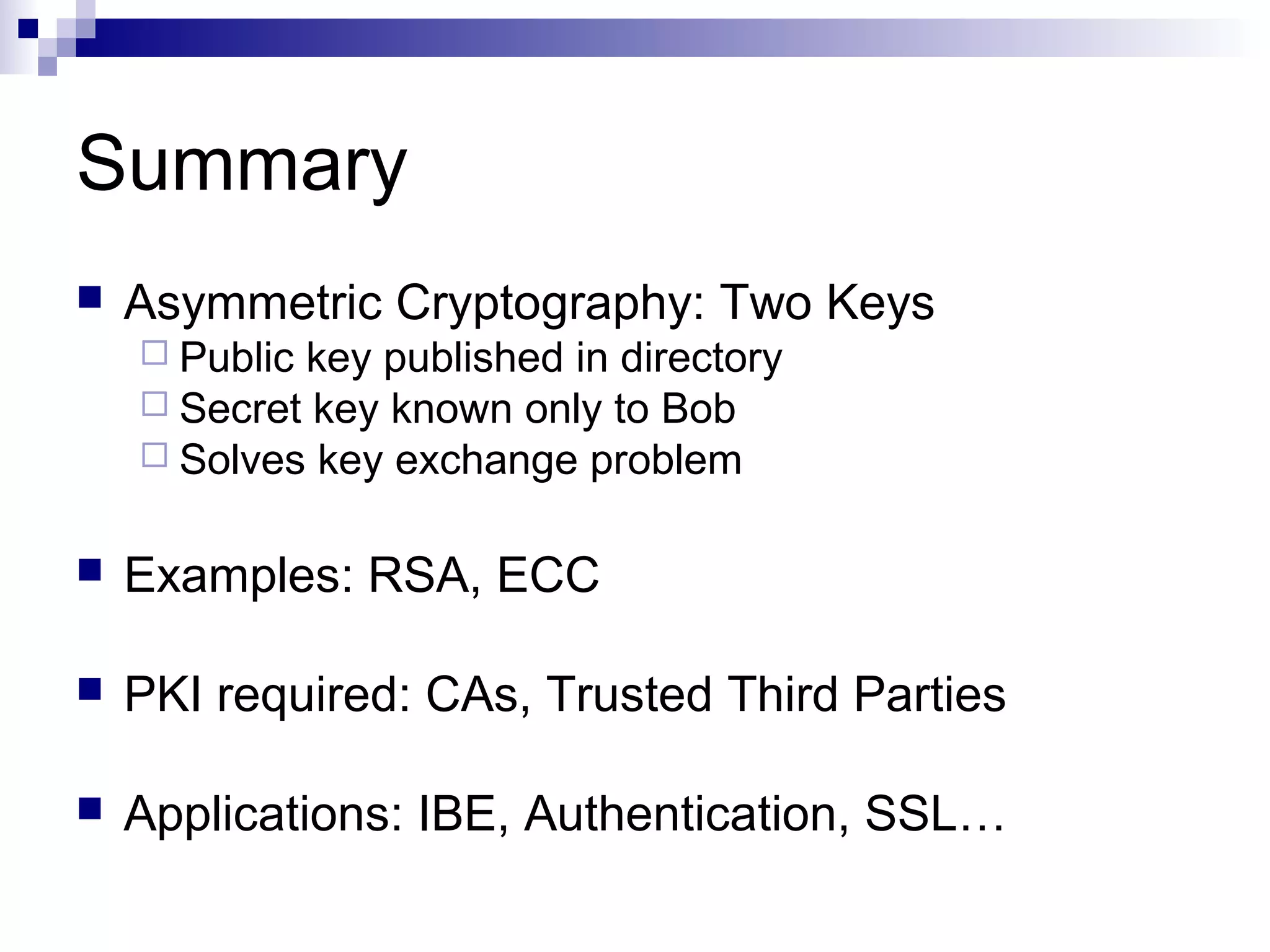 13 asymmetric key cryptography | PPT