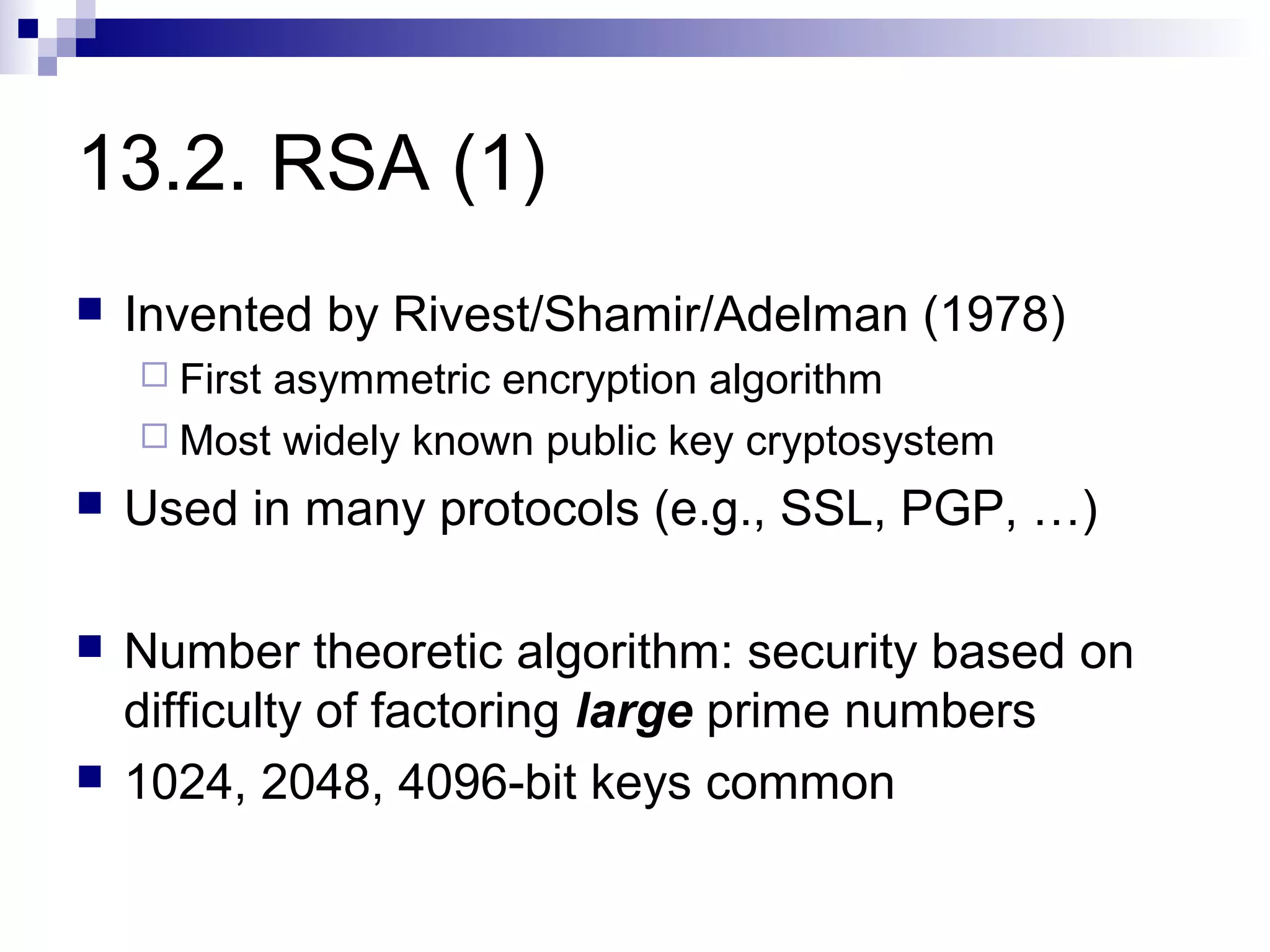 13 asymmetric key cryptography | PPT