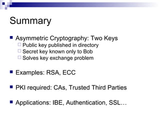 13 asymmetric key cryptography | PPT