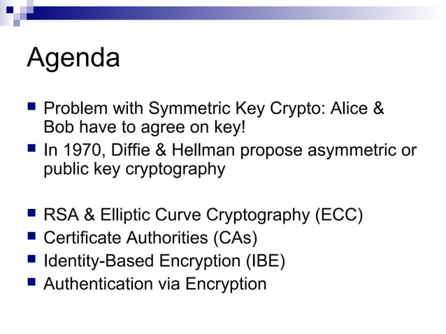 13 asymmetric key cryptography | PPT