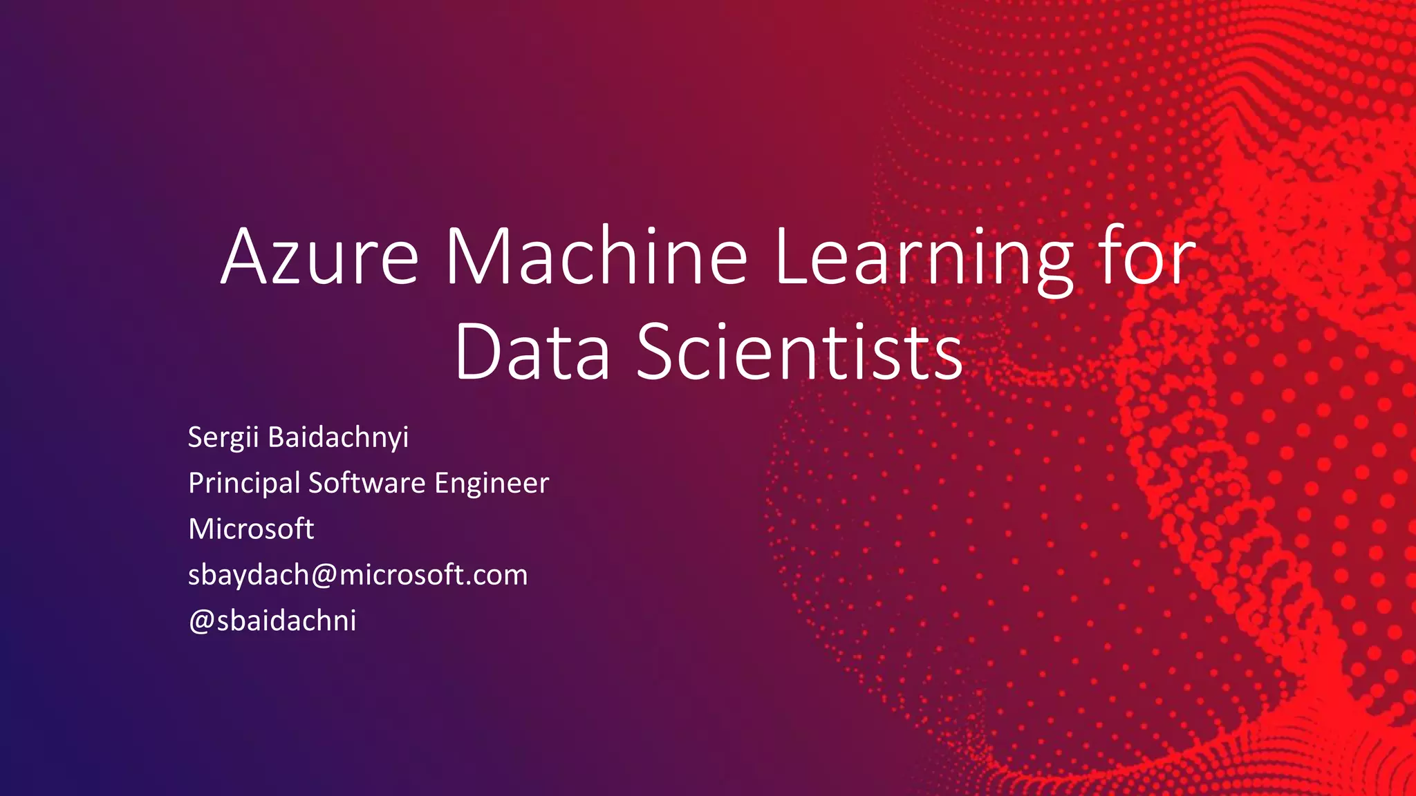 Sergii Baidachnyi ITEM 2018 | PPT