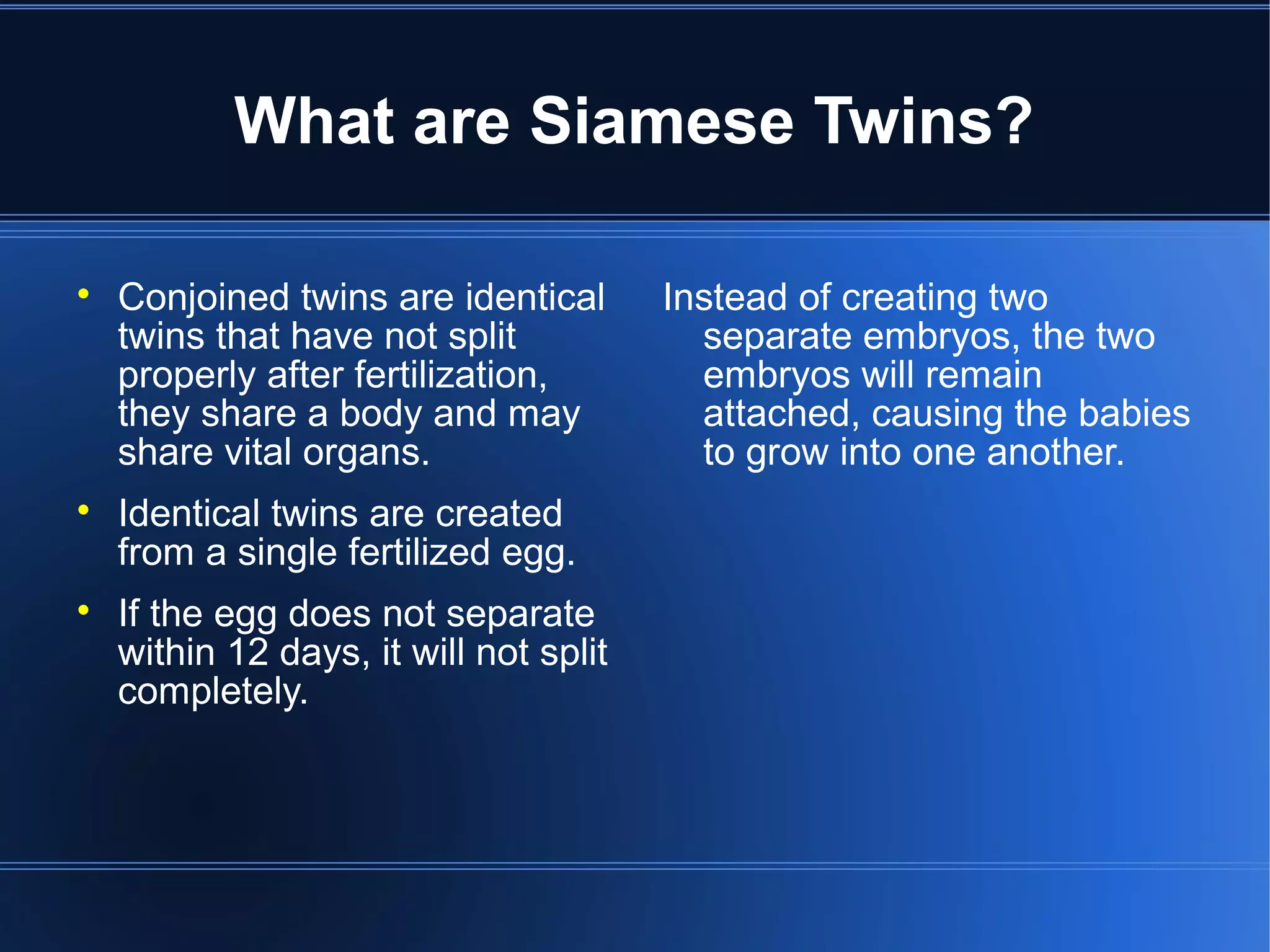 13. bellaflores siamese twins | PPT
