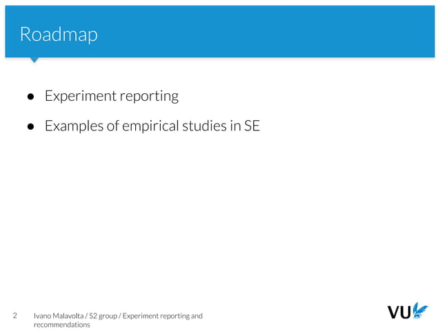 [13 - B] Experiment reporting | PPT