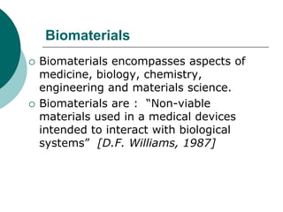 13 biomaterials | PPT