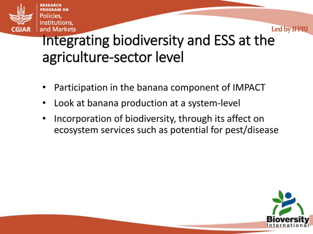 13 bioversity plan for gfsf | PPTX | Agriculture | Industries