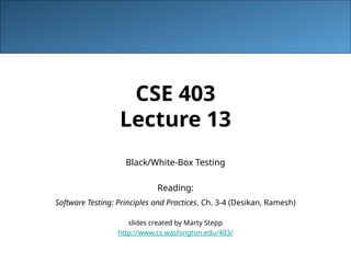 Pert. 11 - Slide Materi Black Box Testing | PPT