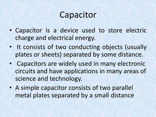 CAPACITORS AND CAPACITANCE | PPTX
