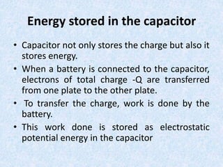 CAPACITORS AND CAPACITANCE | PPTX