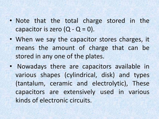 CAPACITORS AND CAPACITANCE | PPTX | Chemistry | Science
